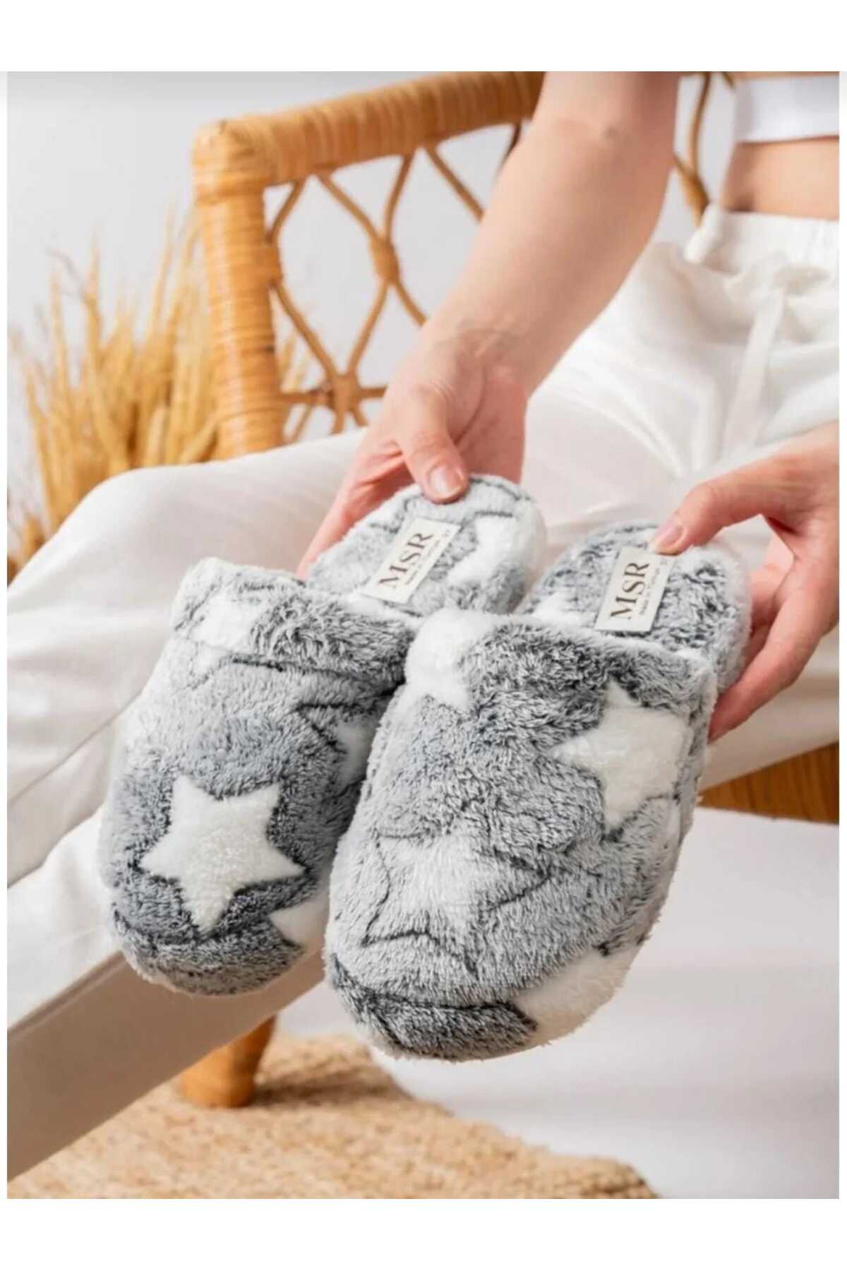 Benittokids Kadın Ev Terliği Peluş Terlik Çeyiz ve Bohça Terliği Ses ...
