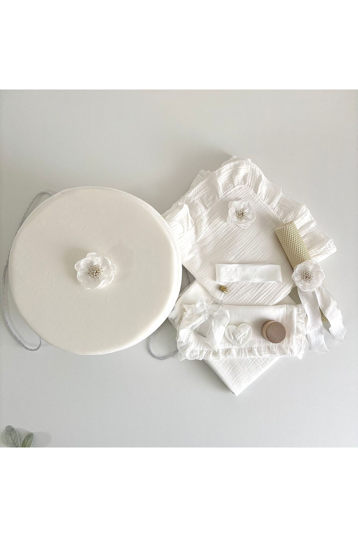 Anya-Events Set Trusou pentru Botez din muselina + Cutie pentru trusou ...