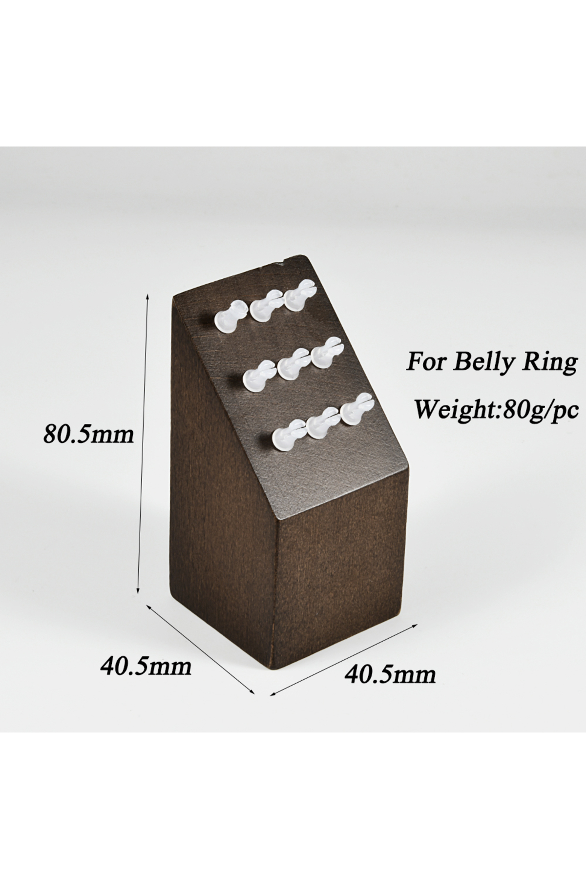 Choice AE127S 1 Piece Solid Wood Navel Rings Body Piercing Jewelry ...