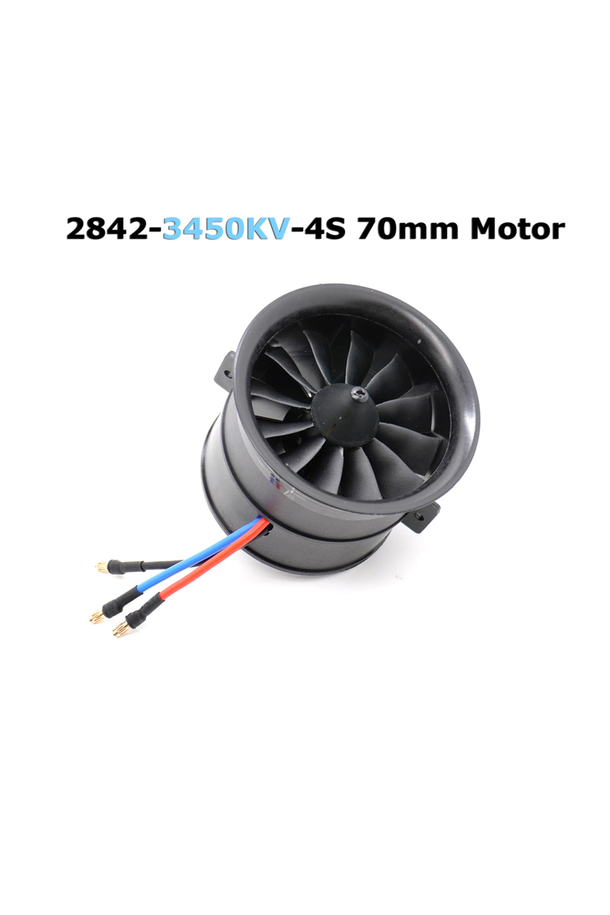 Choice 70mm 3450KV 50/64/70mm RC EDF Motor Duct Fan 11-Blades 3S-6S 40A ...