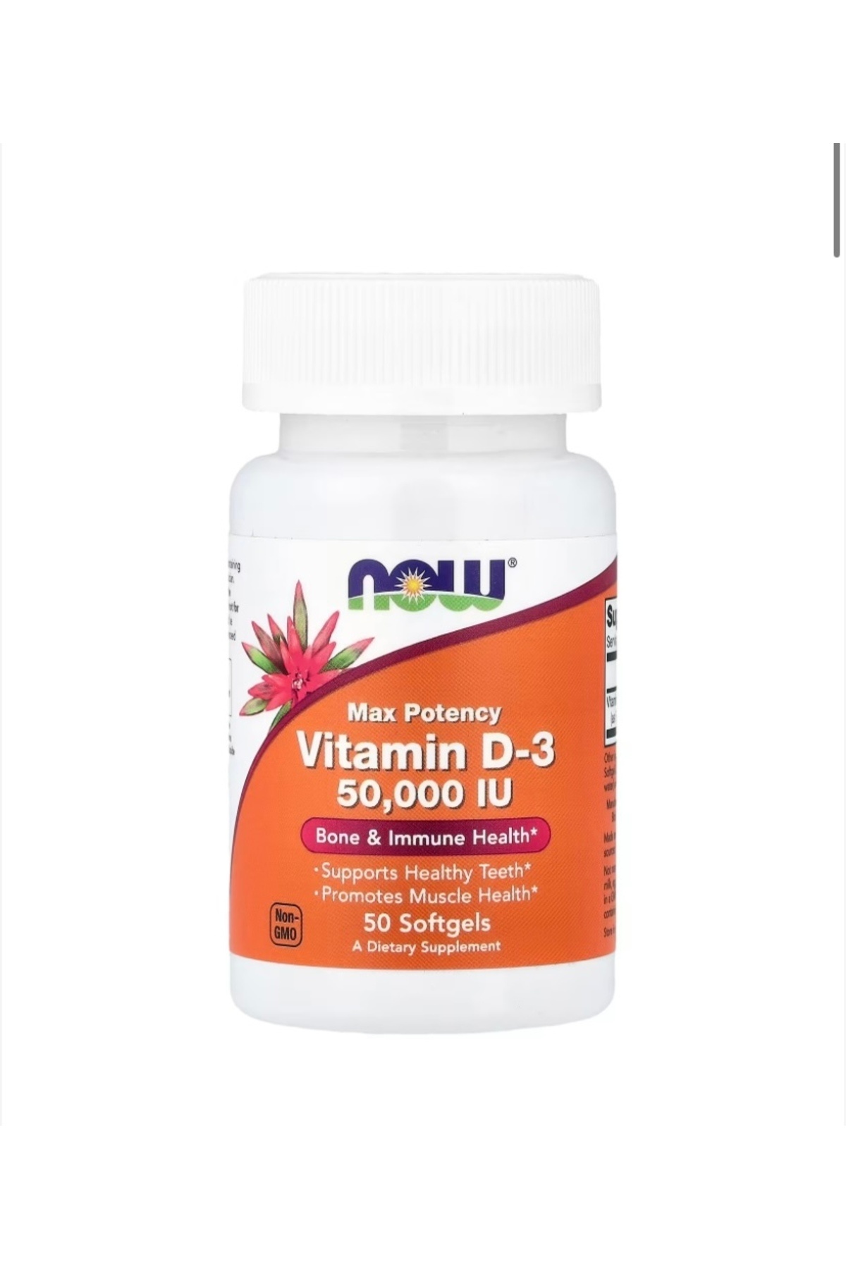 Now Foods Vitamin D3 Max Potency 50,000 IU 50 Softgels - Fiyatı, Yorumları