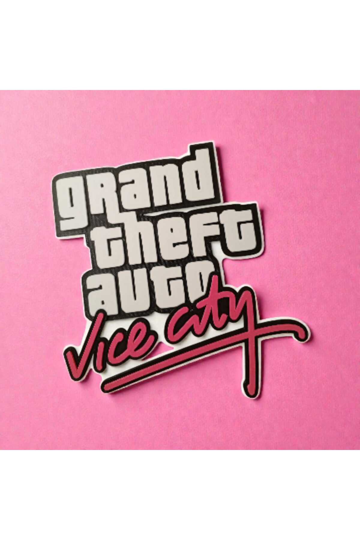 Ceresshop GTA Vice City Temalı Dekoratif Duvar Süsü – Retro Oyun ...