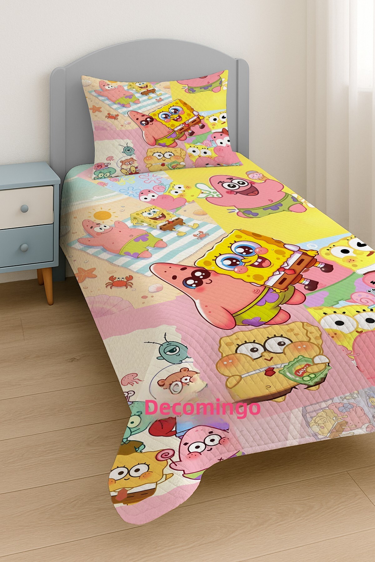 dekomingo SET DE PĂLĂRIȚI CU MOTIVE SUNGER BOB ȘI FAMILIA- Trendyol