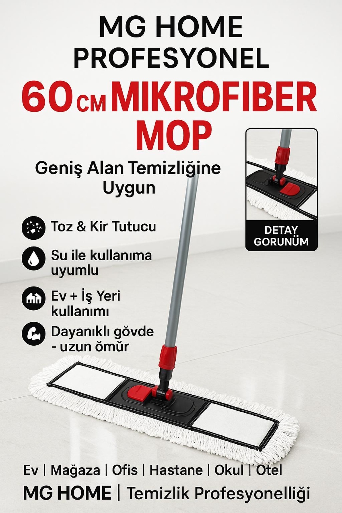 Venon ⚠️%100 PAMUK 1 Takım 60 CM Set Palet+Sopa+Mop Nemli Mop Nemli ...