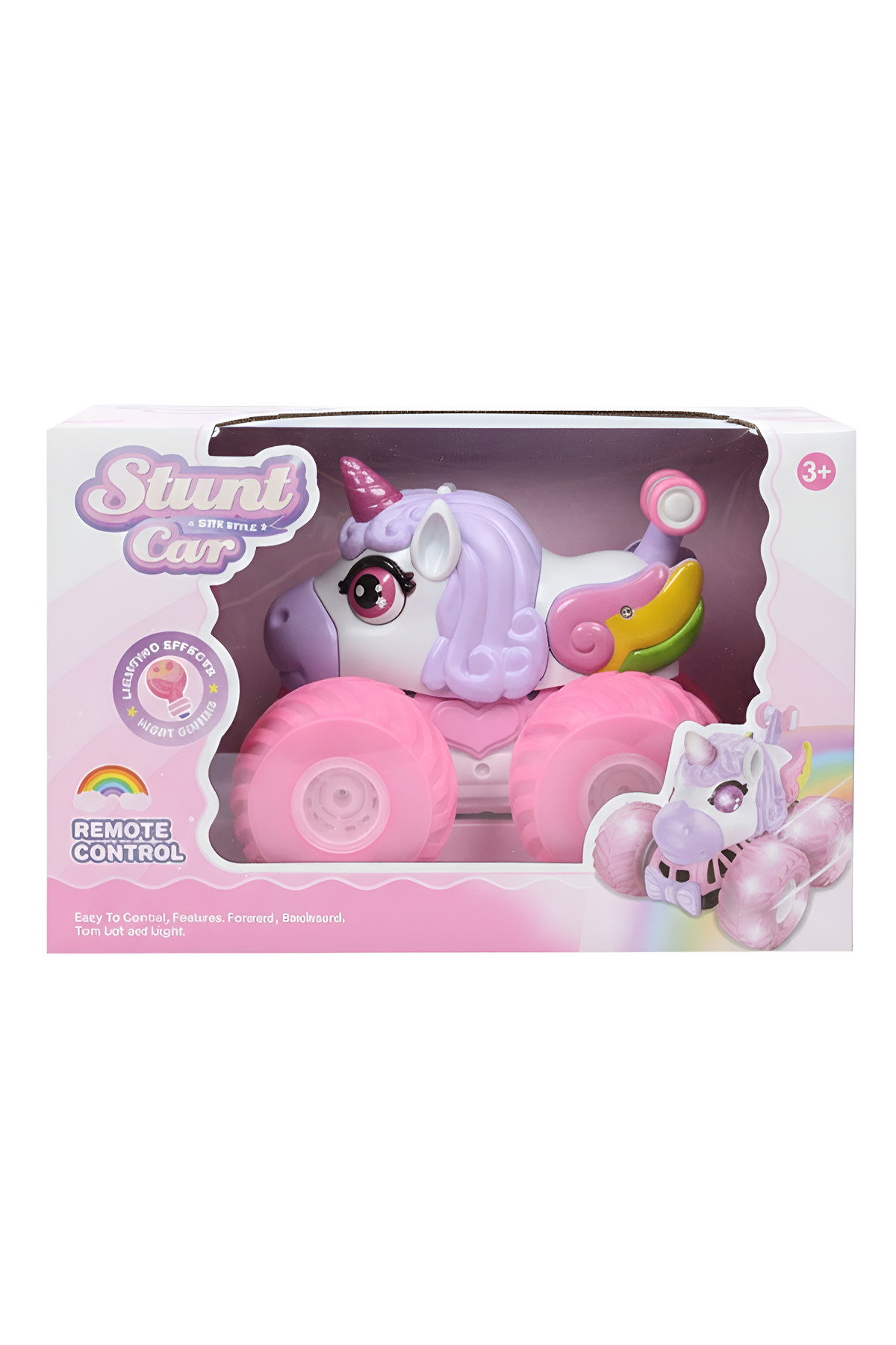 FELİTE Uzaktan Kumandalı Işıklı Stunt Car Pink Color Akrobat Araba ...