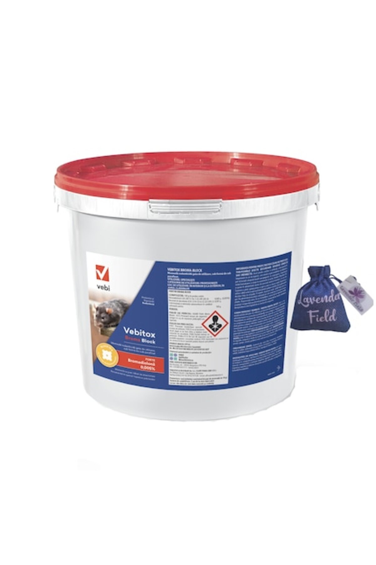 Vebi Vebitox Broma Block Rodenticide Paraffined Cubes 5 kg + Lavender ...