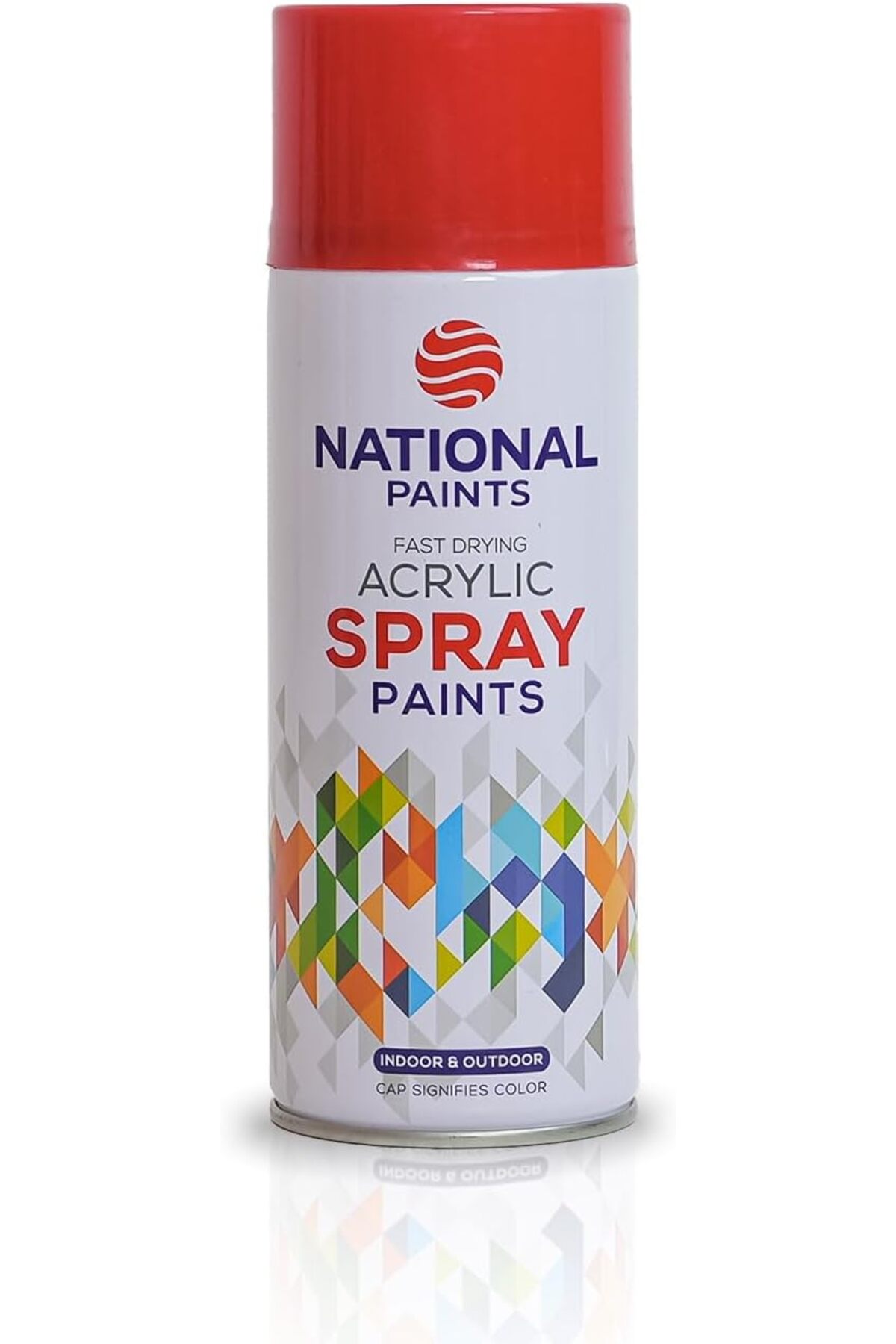 NATIONAL PAINTS Fast Drying Acrylic Spray Paint - Chinese Red 484- Trendyol