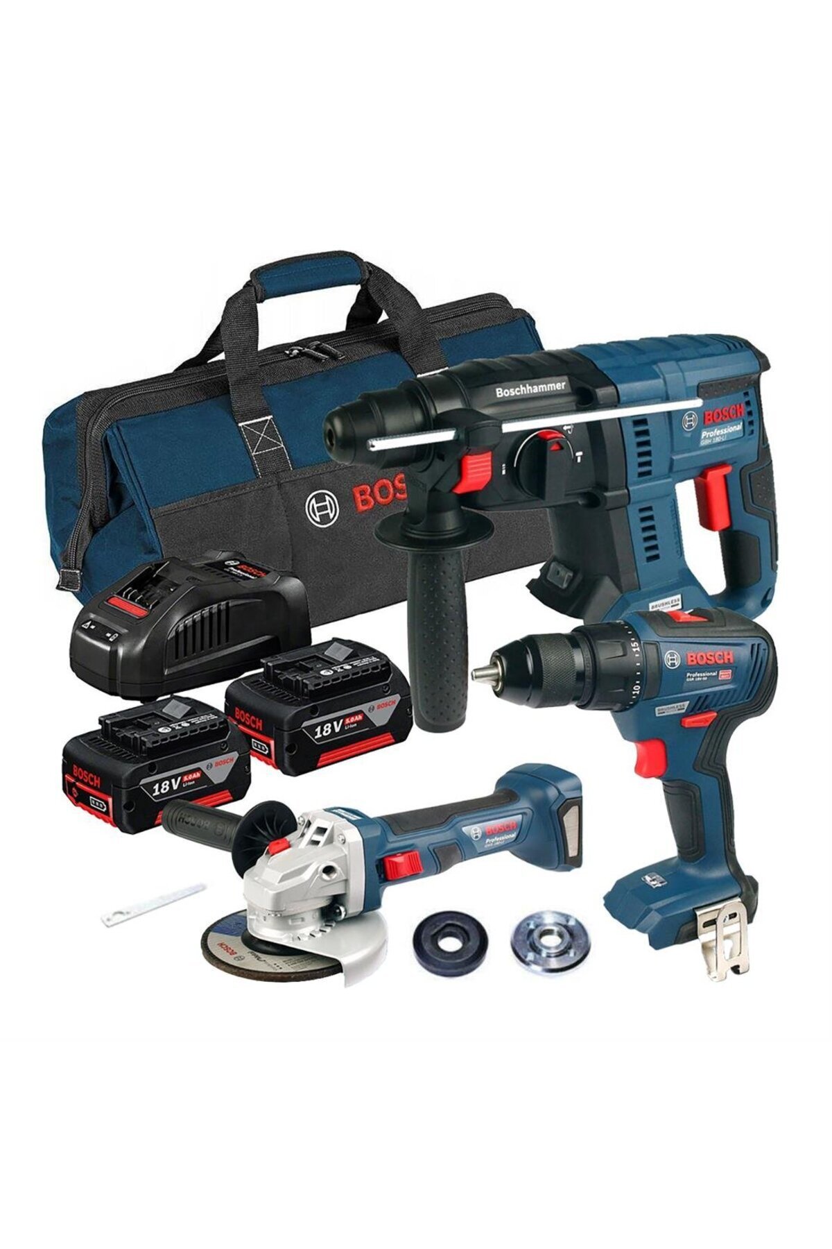 Bosch Şarjlı Matkap Seti 3'lü, Güçlü ve Çok Amaçlı, Hızlı Çalışma ...
