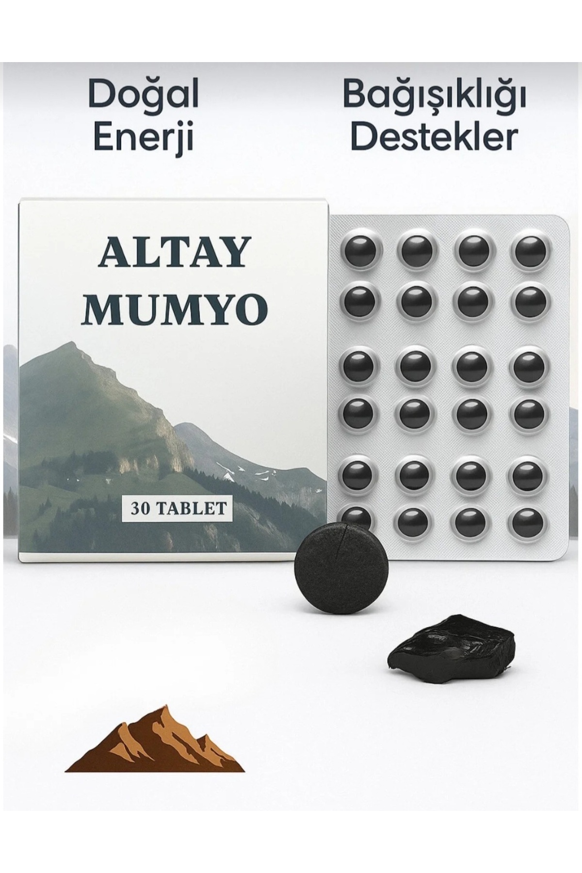 ALTAY MUMYO %100 saf mumiyo içeren takviye edici gıda 30'lu Tablet 1 ...