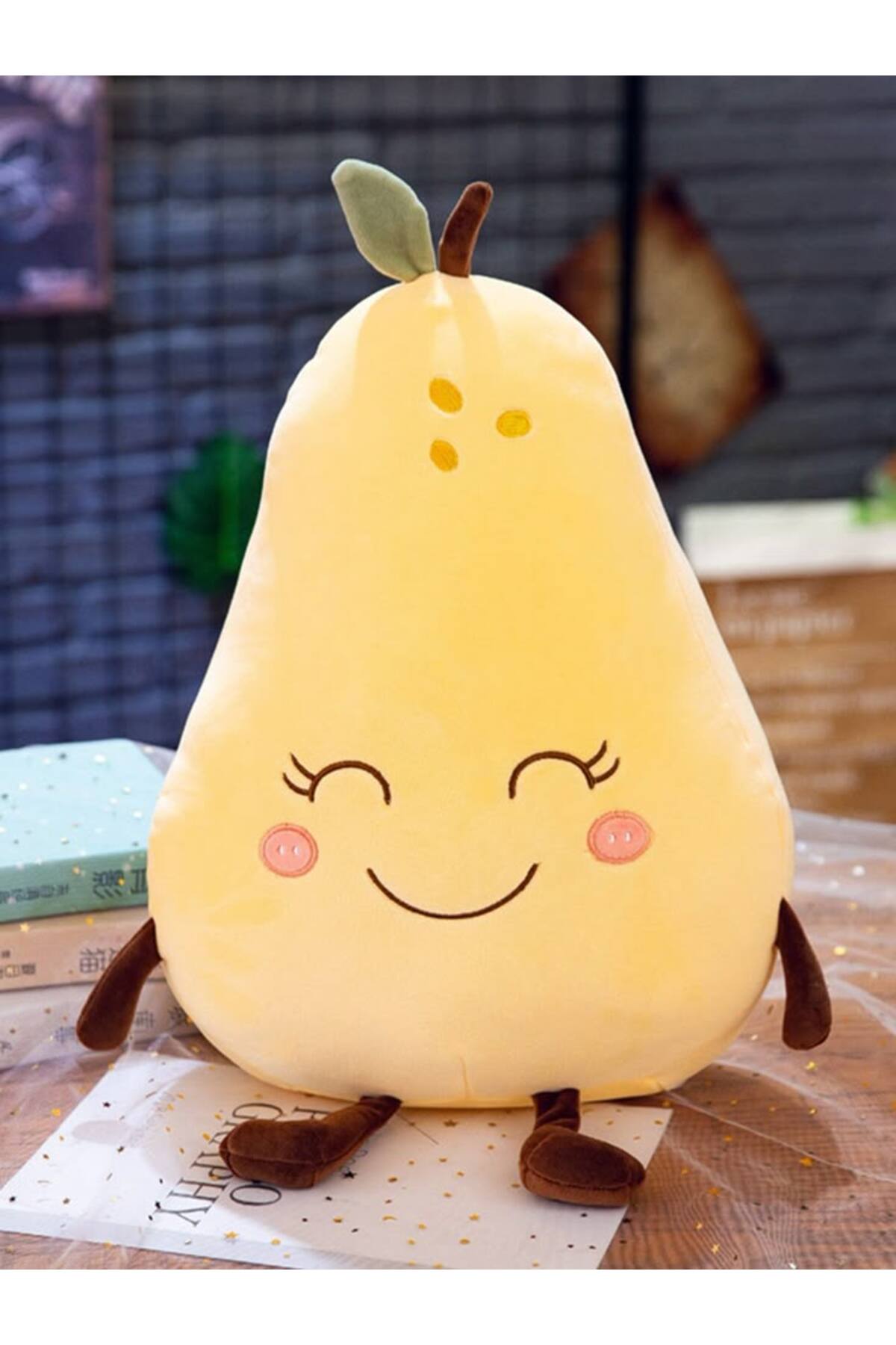 SELAY TOYS Sevimli Armut Peluş Oyuncak – Yumuşacık, Güvenli, Eğlenceli ...