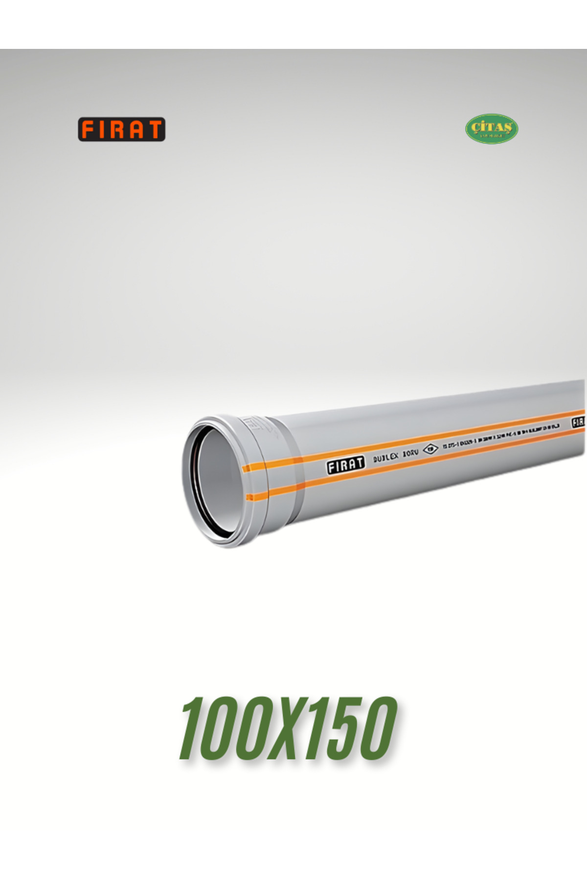 ÇİTAŞ FIRAT 100X150 DUBLEX BORU 3.2 PVC BORU 15 CM - Fiyatı, Yorumları