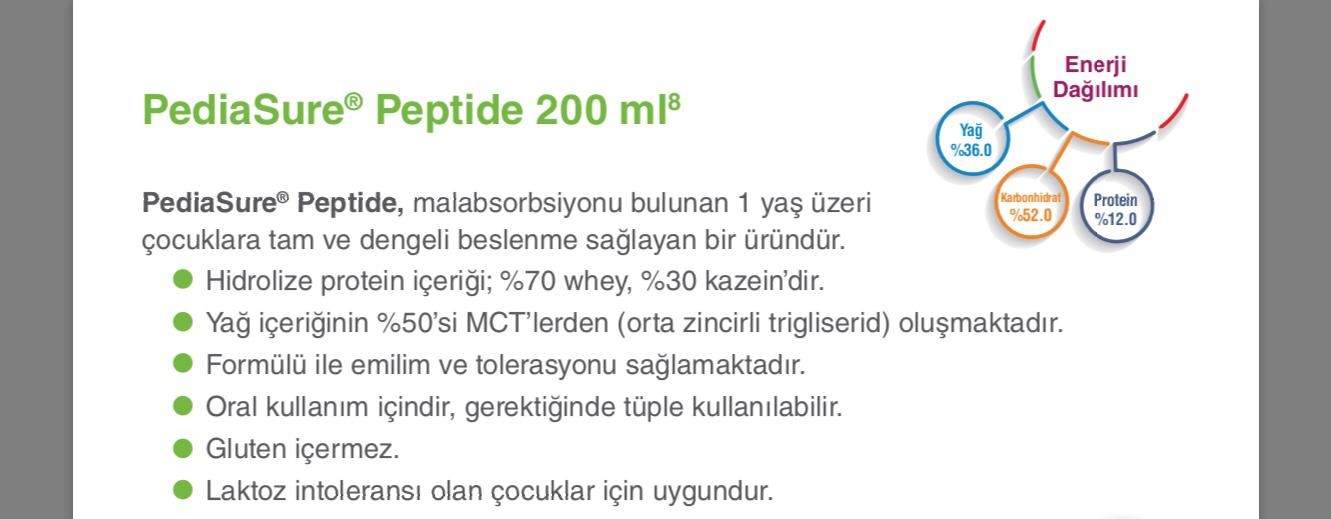 Pediasure Plus Fiber 220ml Çocuklar Için Takviye Gıda Çikolata Aromalı ...