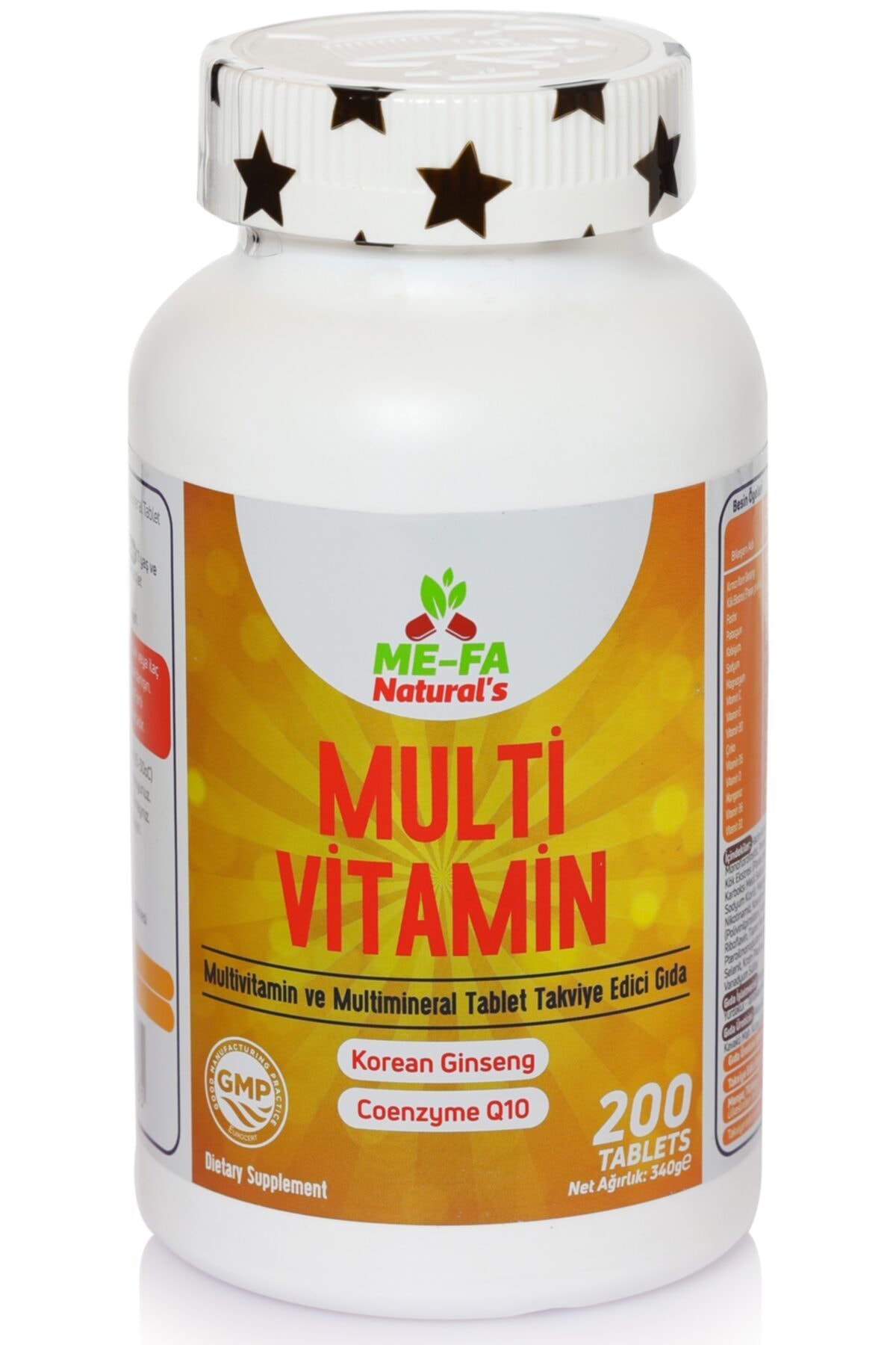 Mefa Naturals Multi Vitamin (multivitamin) Vitamin C Coenzyme Q10 ...