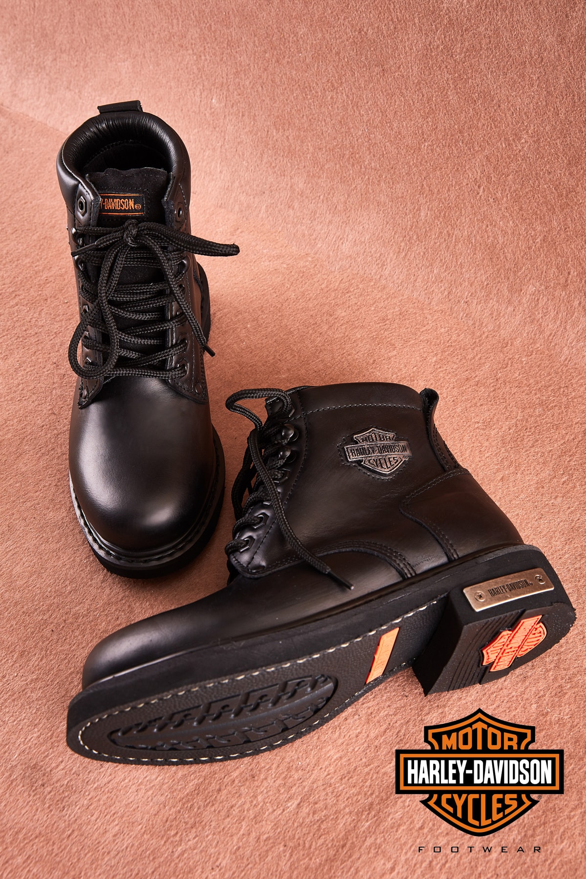 Harley Davidson Gibson Black Deri Kadın Bot Harley Davidson Gibson Black Deri Kadın Bot