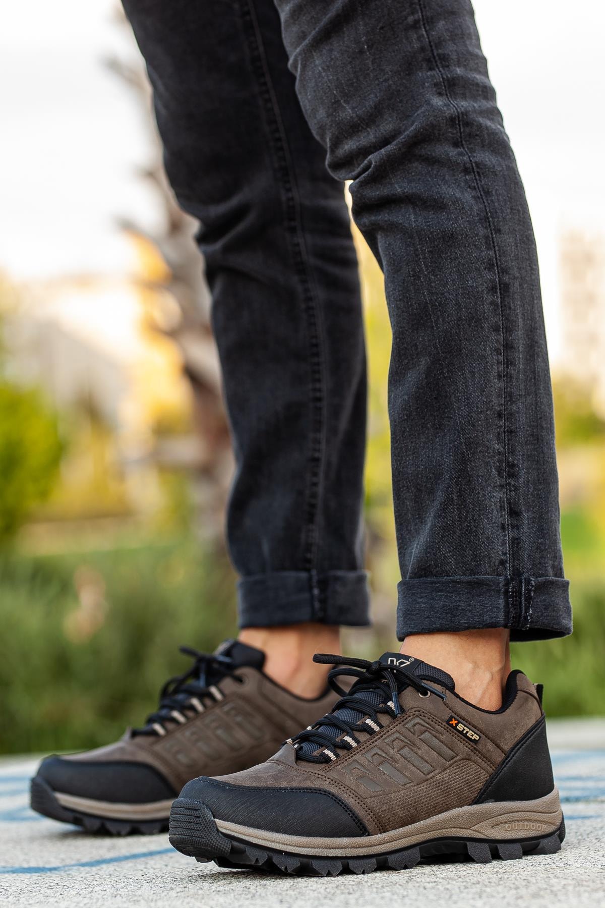 MUGGO Unisex Bej Outdoor Ayakkabı