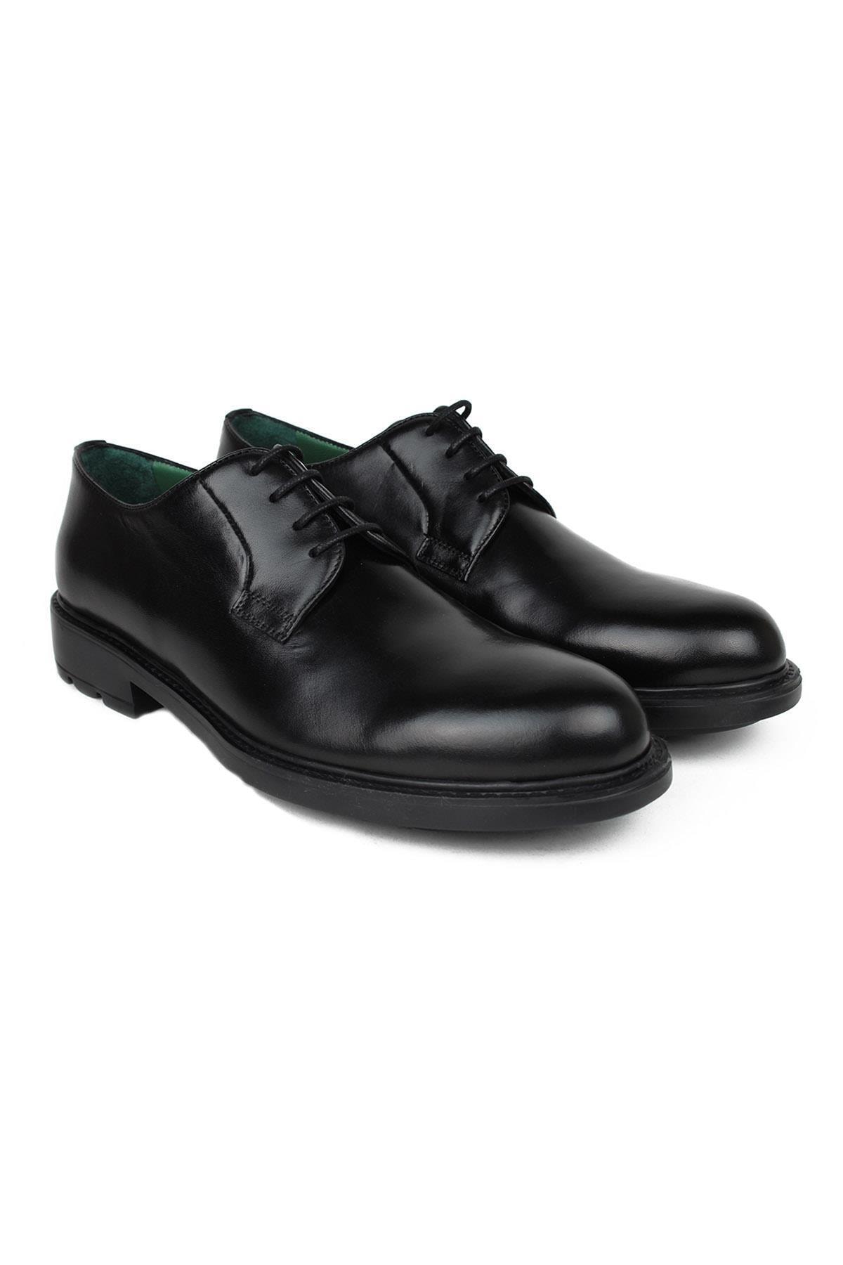 CZ London Erkek Siyah Hakiki Deri Klasik Ayakkabı