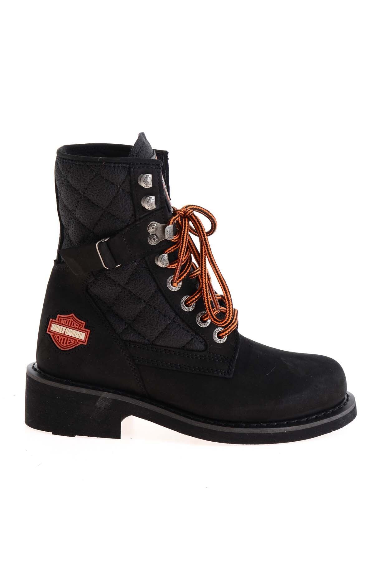 Harley Davidson New Worker Black Nubuk Kadın Bot Harley Davidson New Worker Black Nubuk Kadın Bot