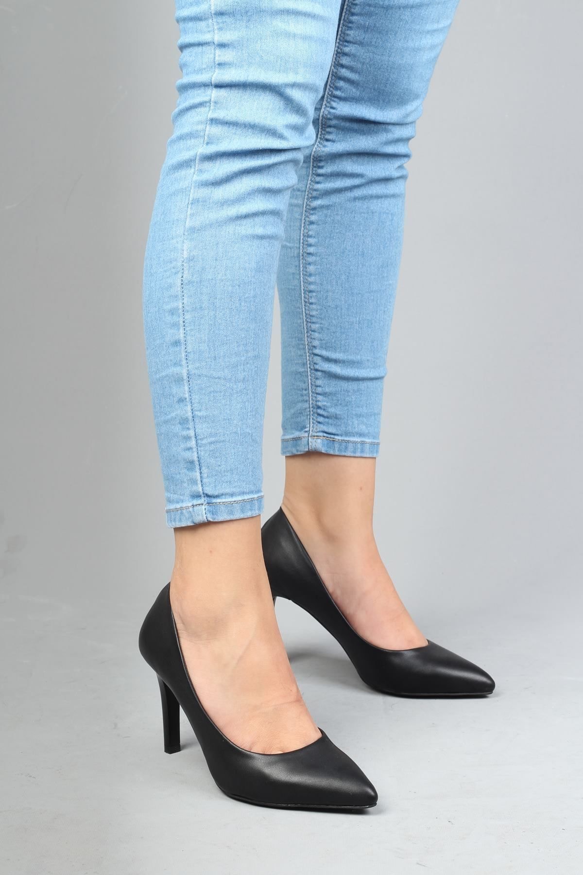 Modabuymus Kadın Siyah Stiletto Topuklu Ayakkabı Modabuymus Kadın Siyah Stiletto Topuklu Ayakkabı