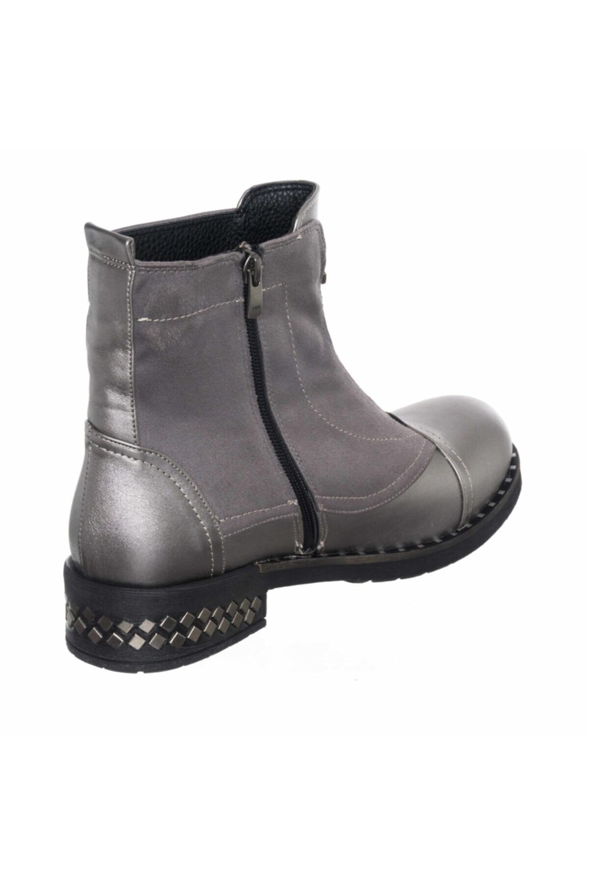 İriadam Kadın Gri Özel Seri Büyük Numara Bot Çizme K222-4