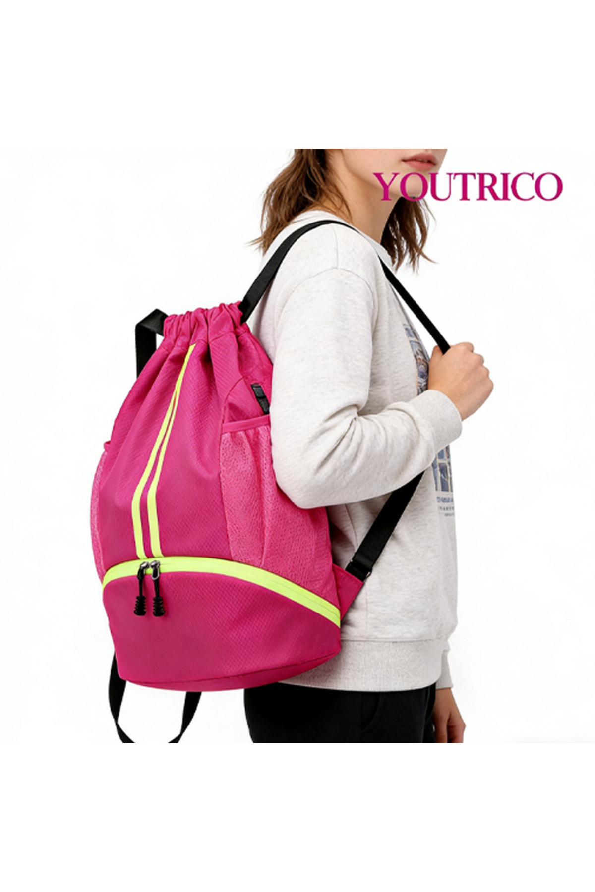 Youtrico Drawstring Backpack,Gym Sack String Bag for Men&Women,Student ...
