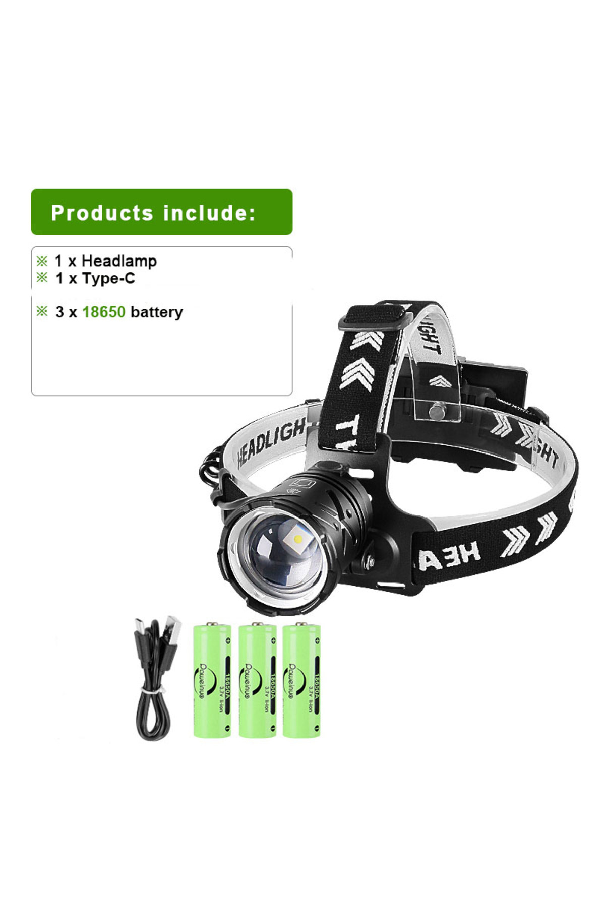 Choice 18650 battery 500000000LM Ultra Bright Headlight 800W LED ...