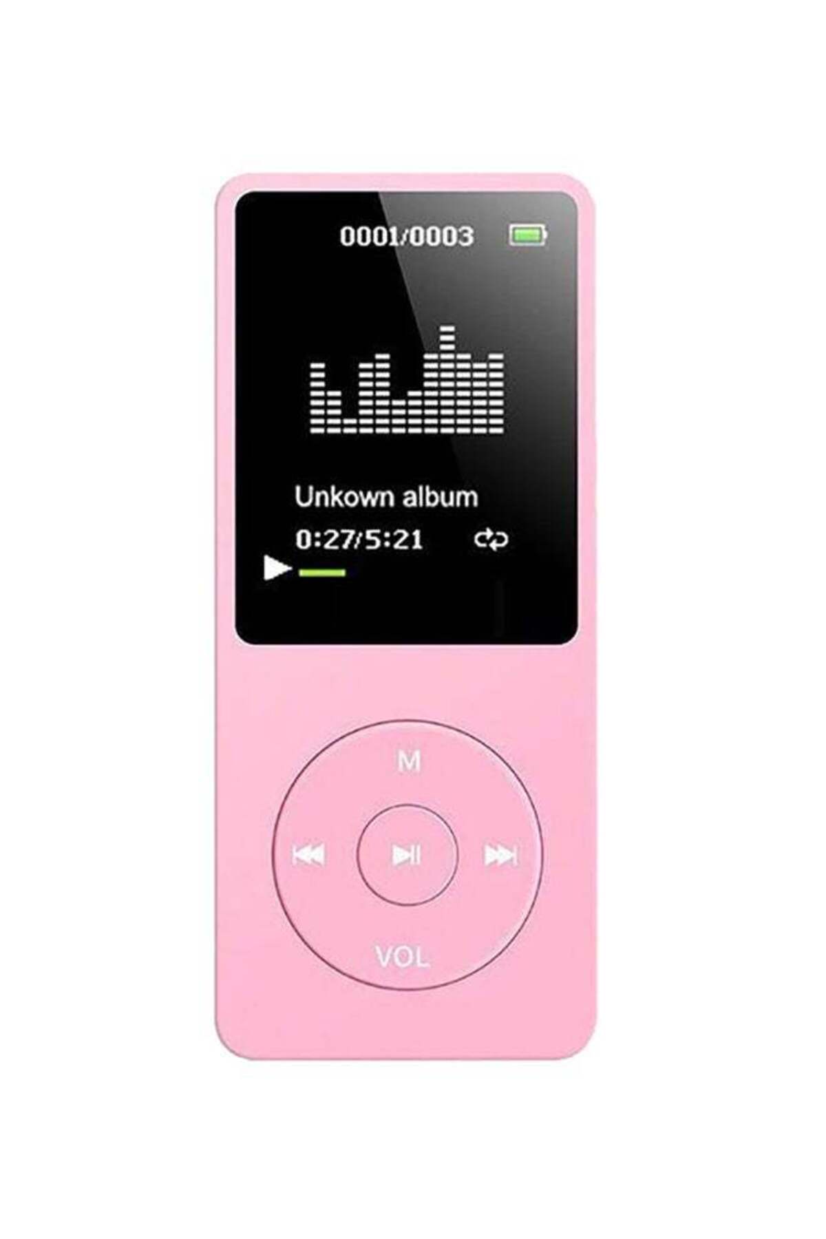 Generic Portable MP3 Music Player with FM Radio & Voice Recorder (Pink ...