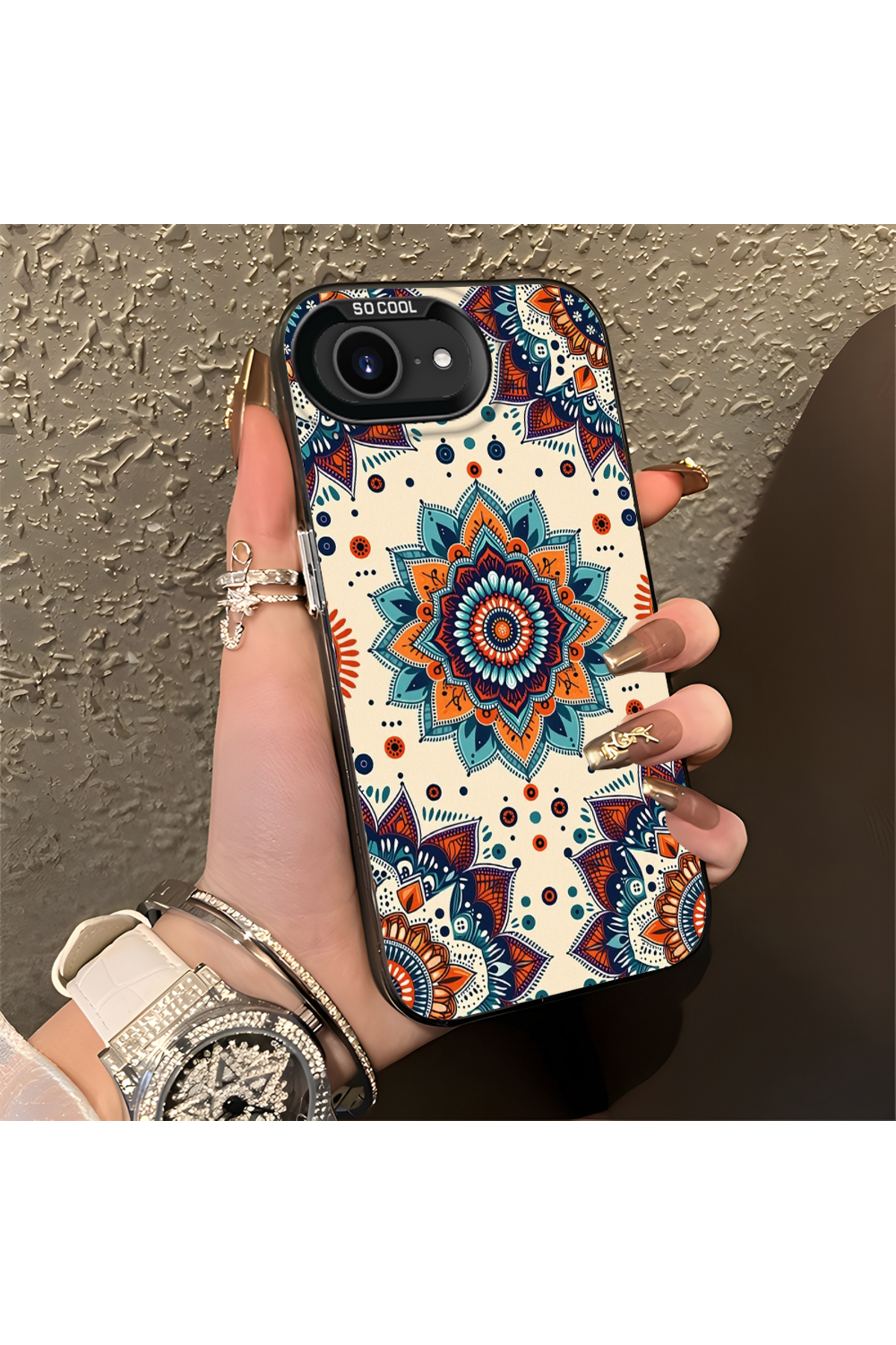 Hontinga iPhone 16e Uyumlu Kılıfı Güzel Desen Düşüme önleyici Telefon ...