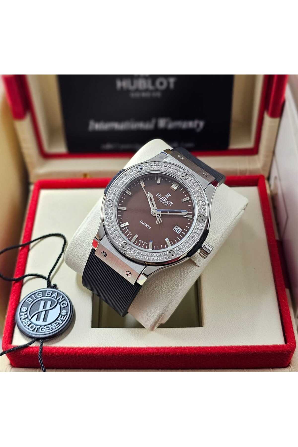 Hublot Hublot Big Bang Steel Diamond Watch - Bezel, Dial, Dashes- Trendyol