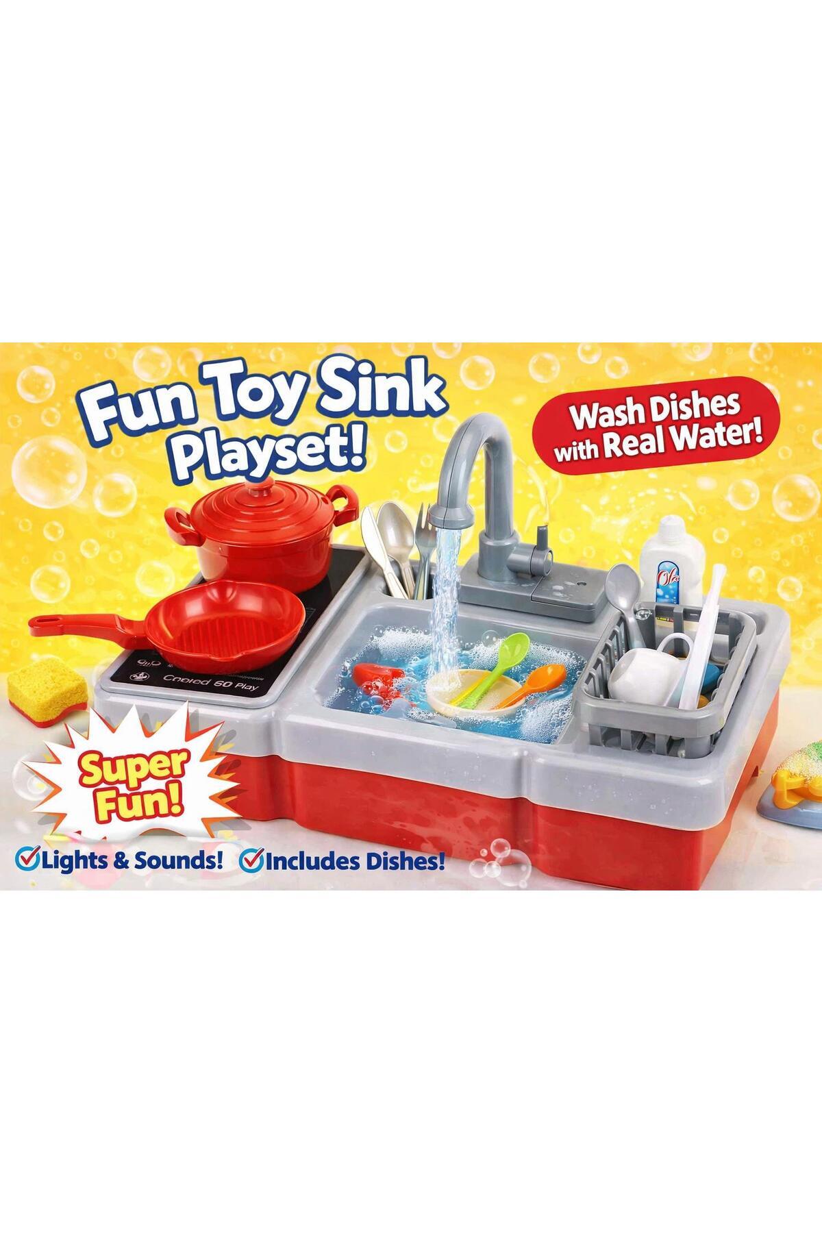 FABBA TOYS S00007110 -SUN-KLT-BOSCH MUTFAK SET OCAK/LAVABO SES/IŞIK ...