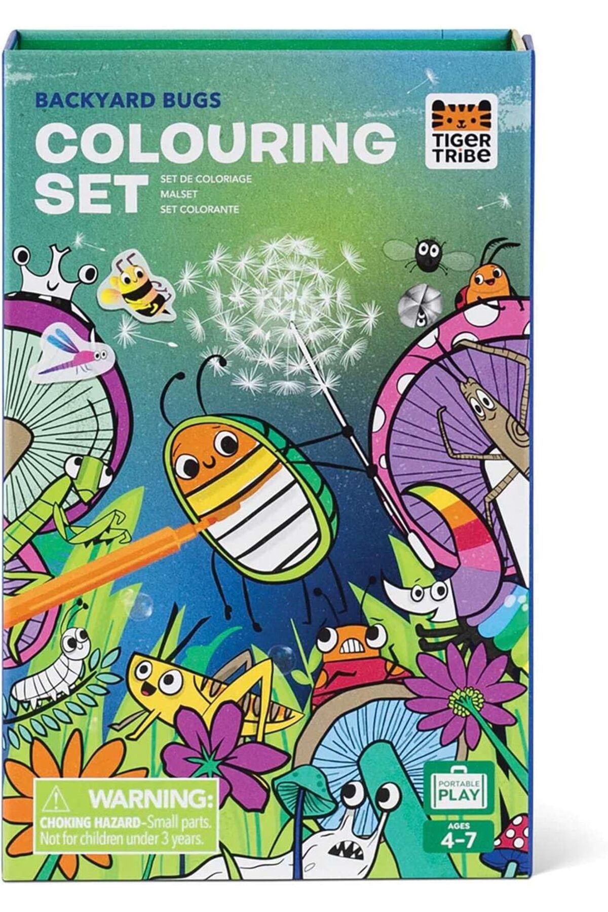 TIGER TRIBE : Coloring Set - Backyard Bugs - All-in-1, Stickers ...