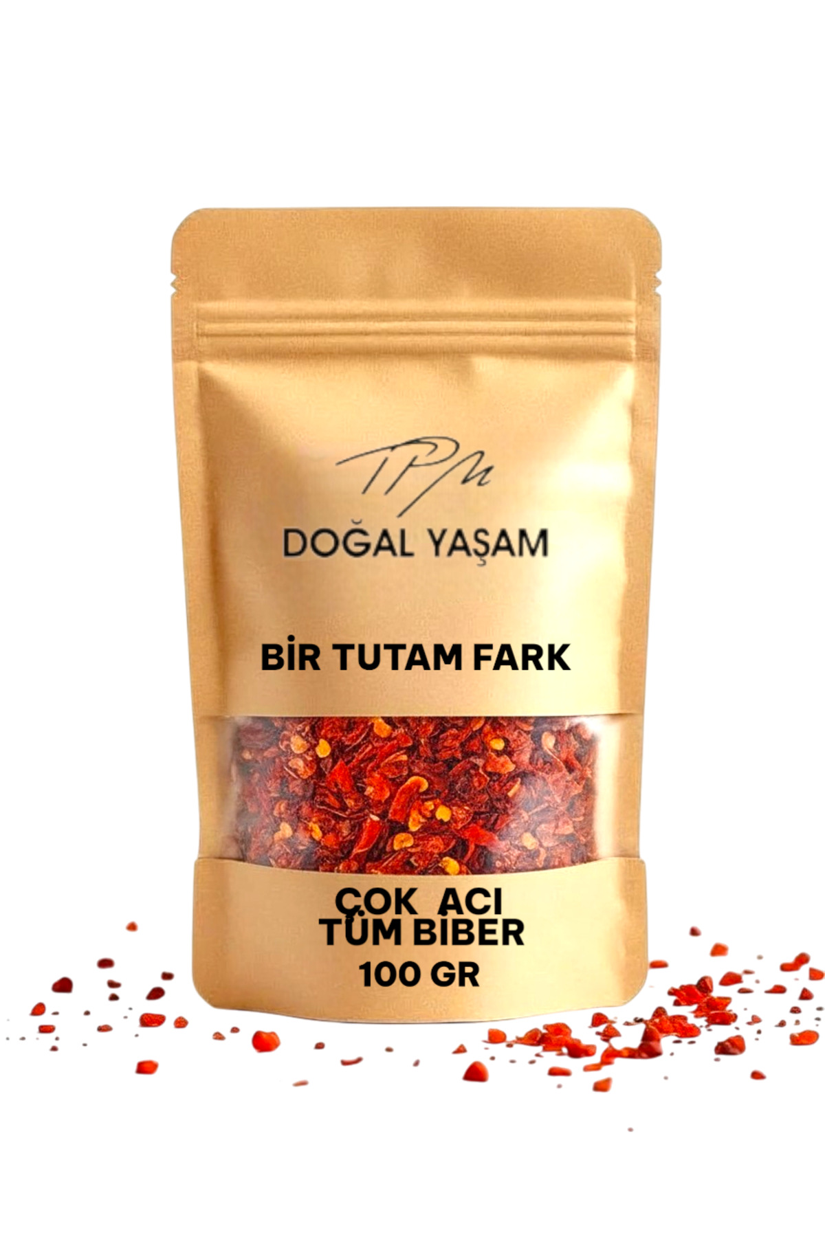 Tpm Kırmızı Tüm Süs Biber Kurusu Atom Çok Acı 100 gr Katkısız Doğal ...
