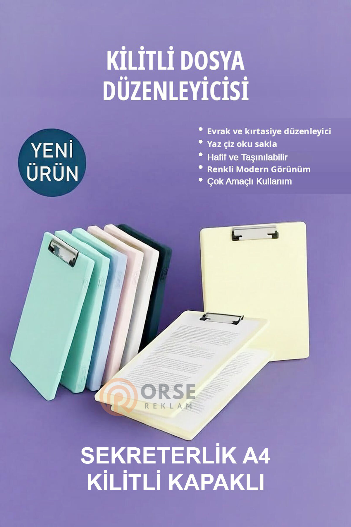 Orse Reklam Sekreterlik Kilitli Dosya - Fiyatı, Yorumları