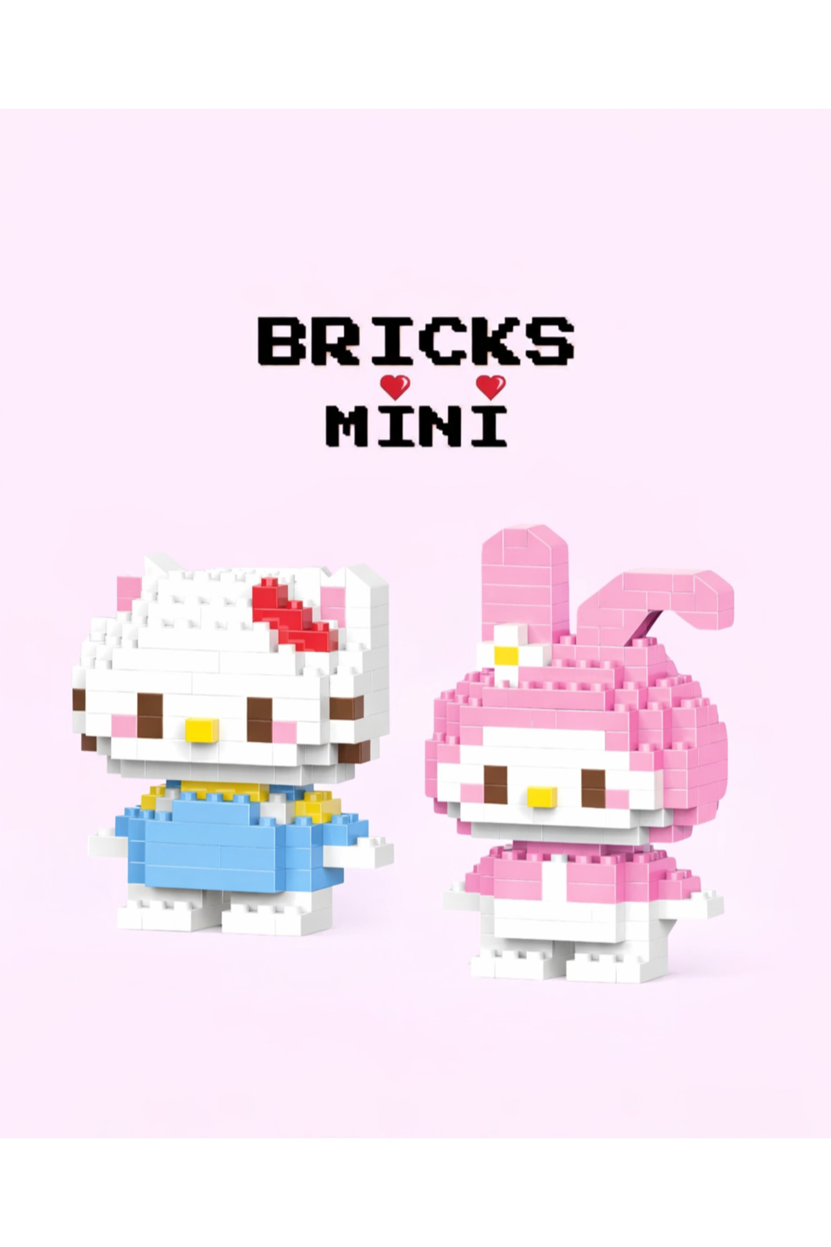 Bricks Hello Kitty & My Melody Temalı Mini Figür Seti | Sevimli Blok ...