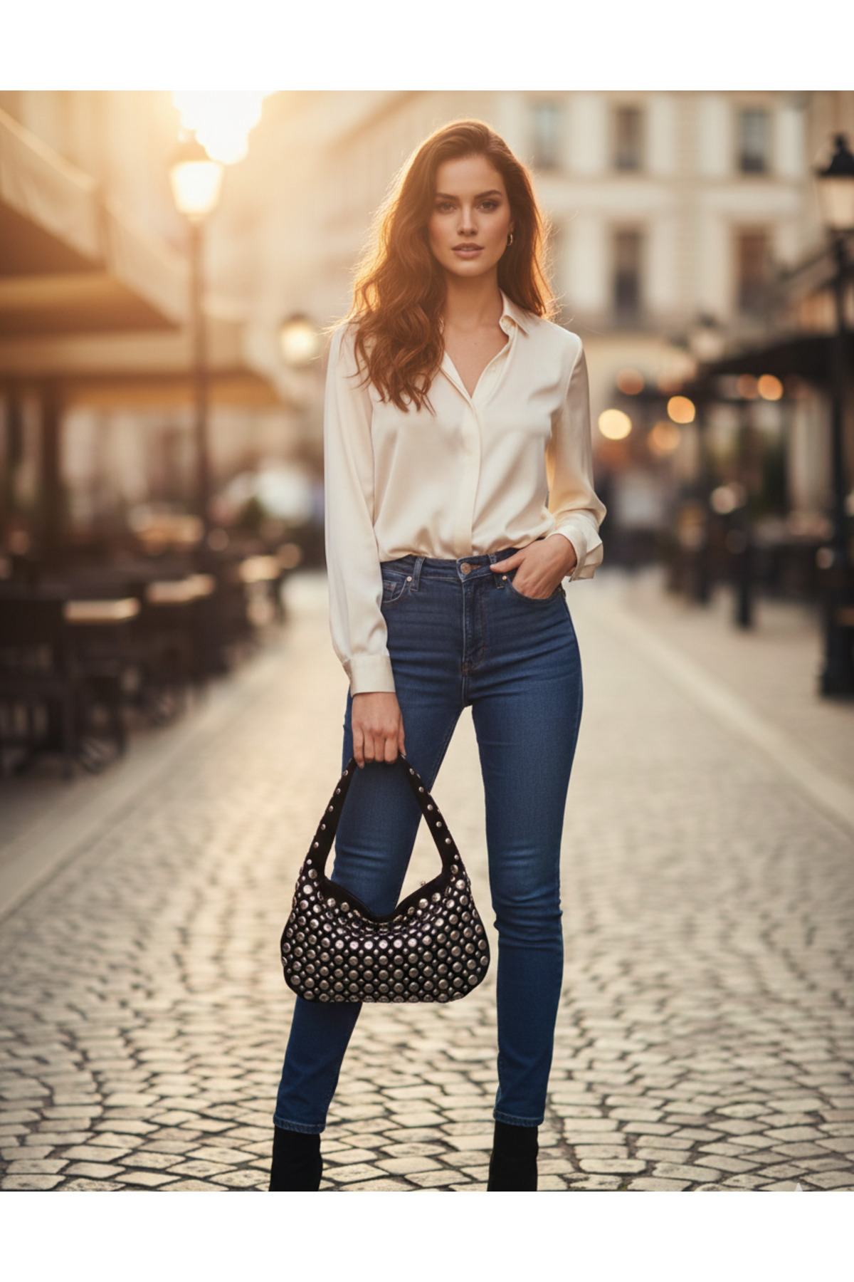 OUEEN ELİZABETH Small Size''Trok'' Staple-Detail Casual Model Nubuck ...