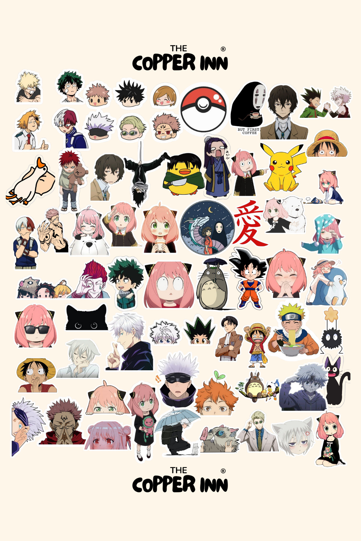 The Copper Inn 67 Adet Anime Manga Karışık Estetik Sticker Seti ...