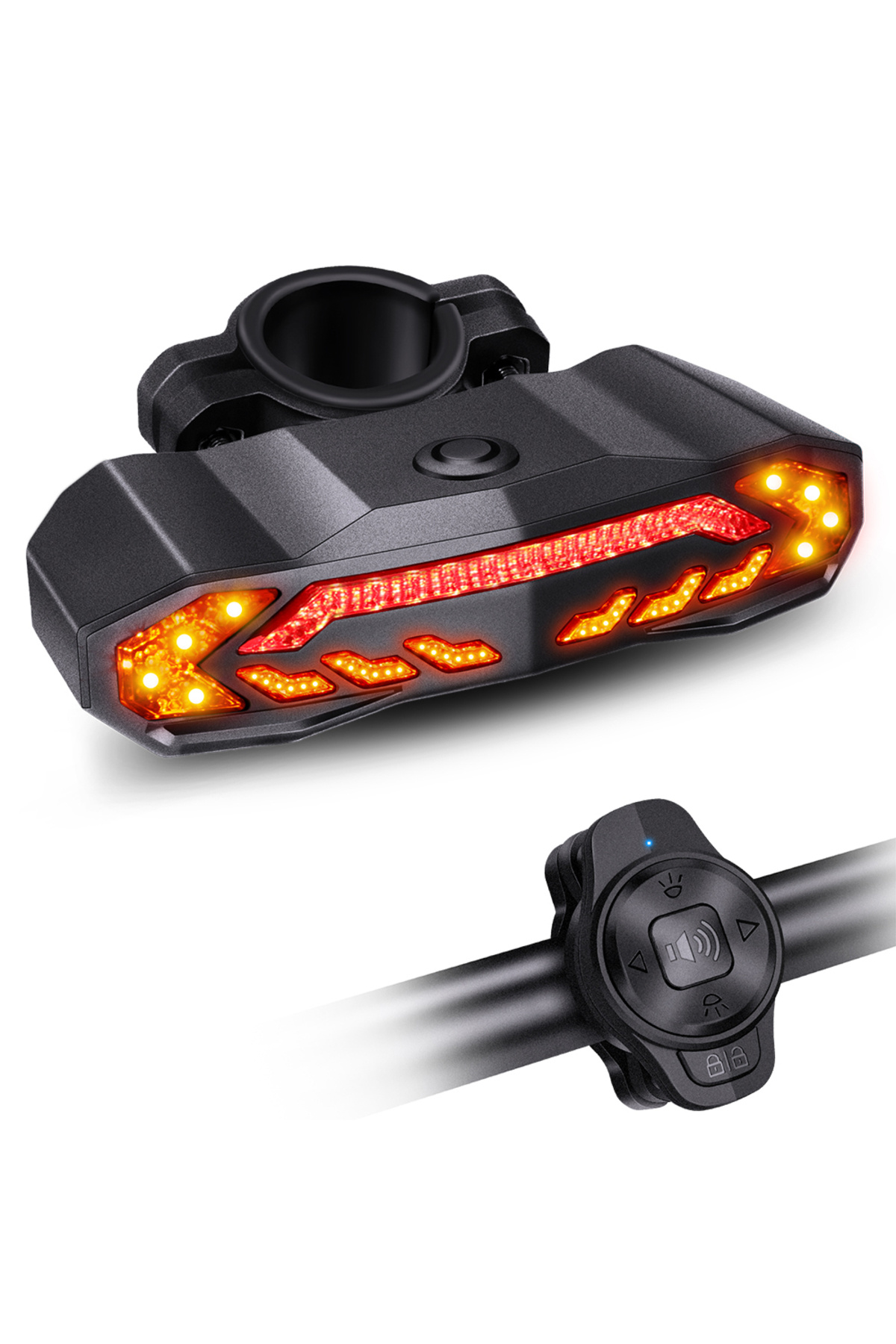 Choice B 1 Set Taillight Extractme Bicycle Rear Light Alarm Waterproof ...