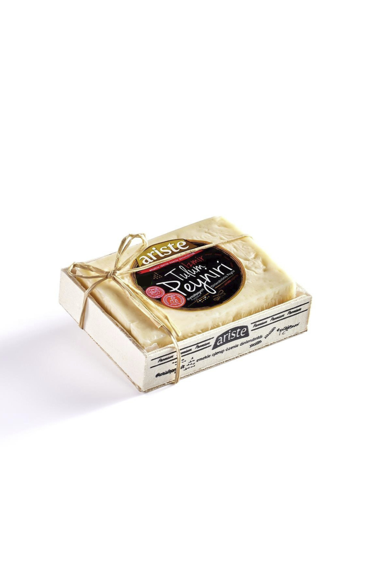 Ariste Ahşap Hediyelik Kutulu Tam Yağlı Tulum Peyniri 300 gr ...