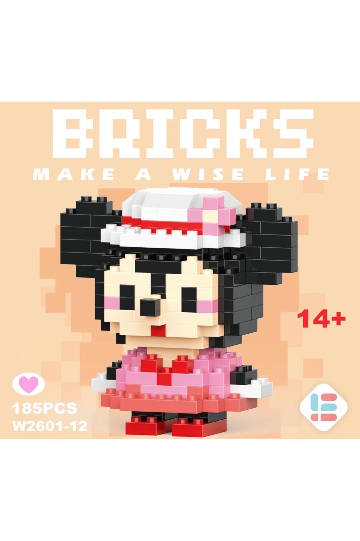 HEY GİDİ GİFT Bricks Minnie Mouse Mini Bricks 3D Puzzle / Minnie Mouse ...