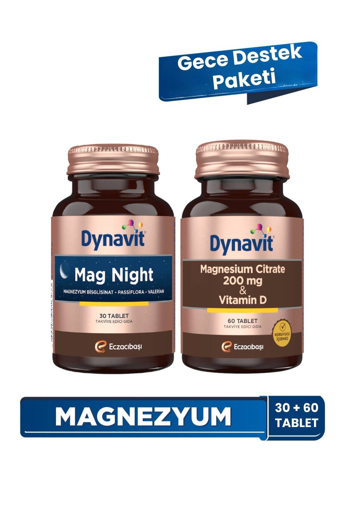 Dynavit Mag Night & Magnesium Citrate - Magnezyum Bisglisinat , Sitrat ...