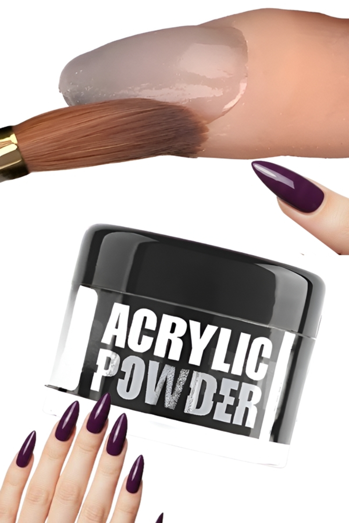 Xolo Akrilik Powder Patlıcan Moru 313 Protez Tırnak Tozu – Profesyonel ...