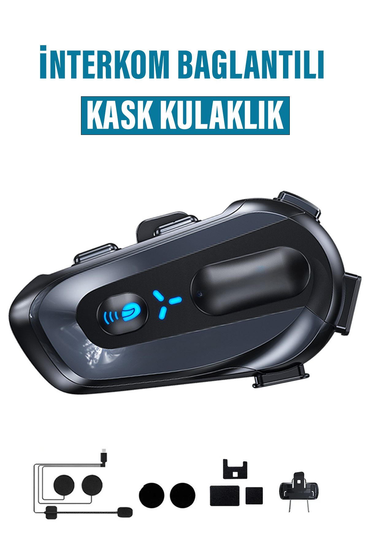 EXENAR Intercom Kask Kulaklık 600M - Sınırsız Bağlantı - Su Geçirmez ...