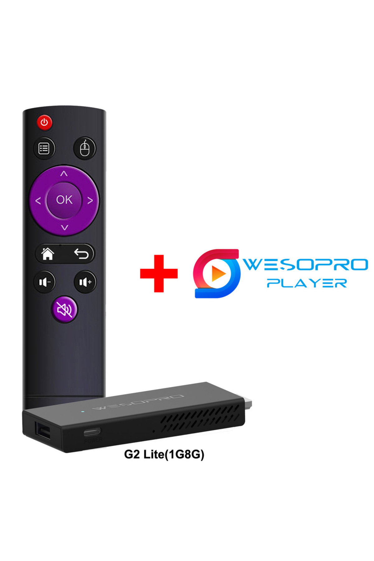 Choice AU Plug G2 Lite And 1M WESOPRO Android TV Stick G2 Lite Smart ...