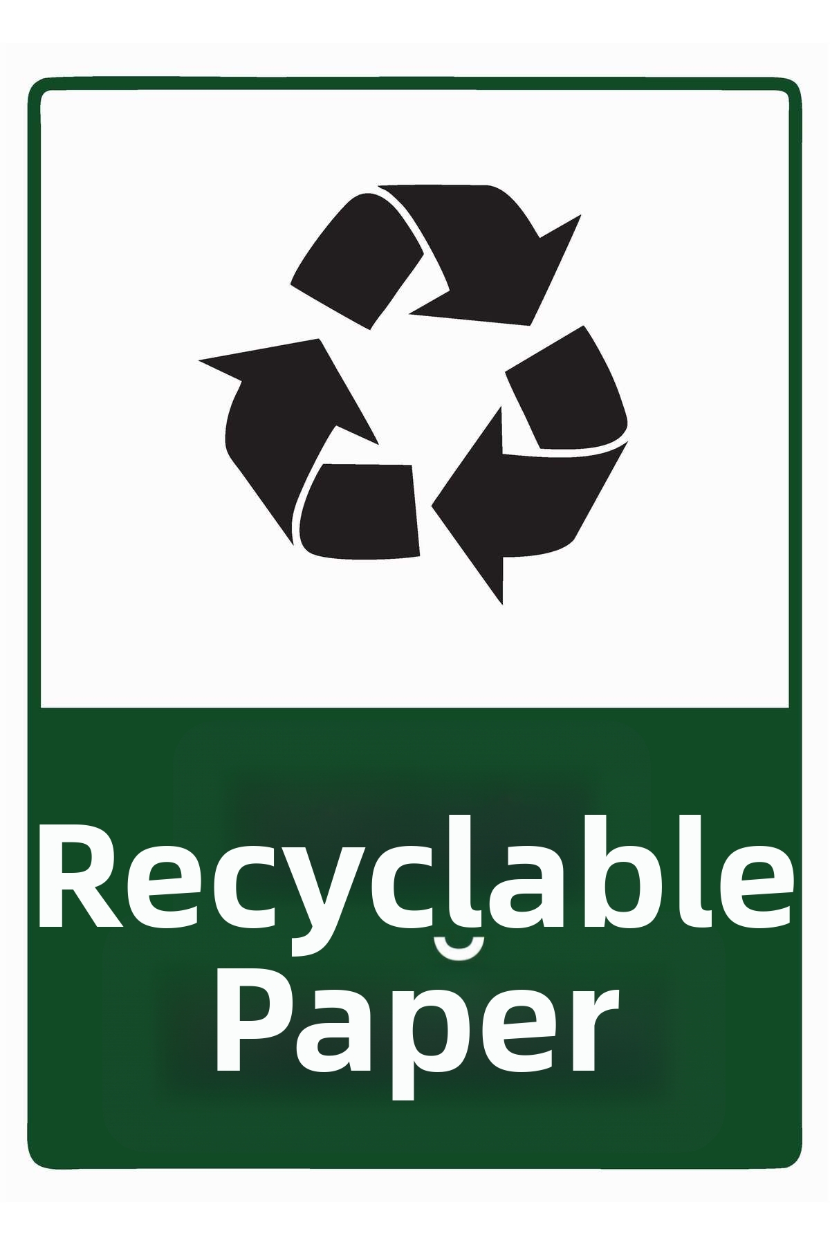 ZiPrinter Waste Paper Isg Warning Sign Pvc A4 21X30 cm- Trendyol