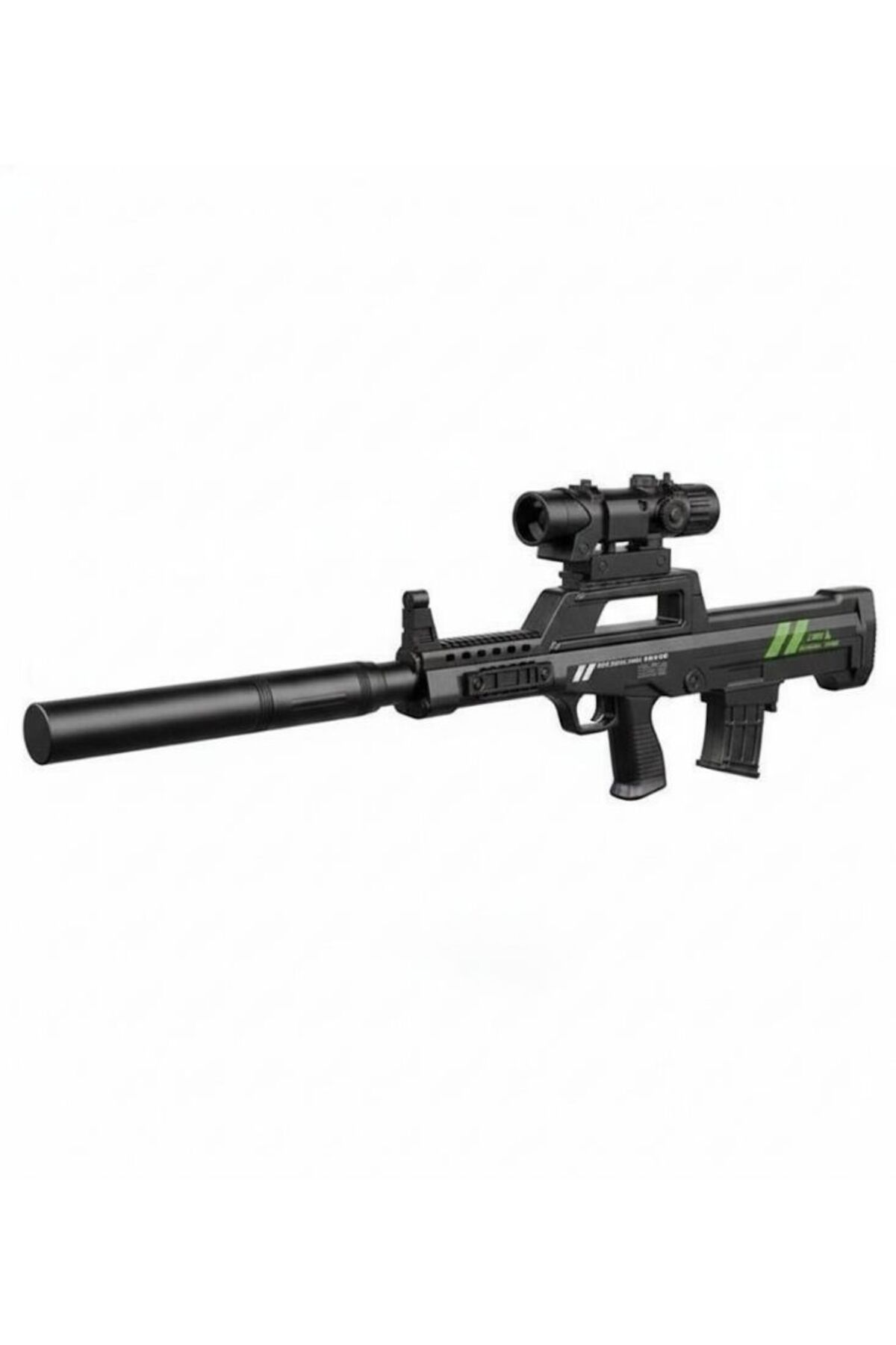 Premium Black Tactical Toy with Scope and Silencer – Kids Pretend Play ...