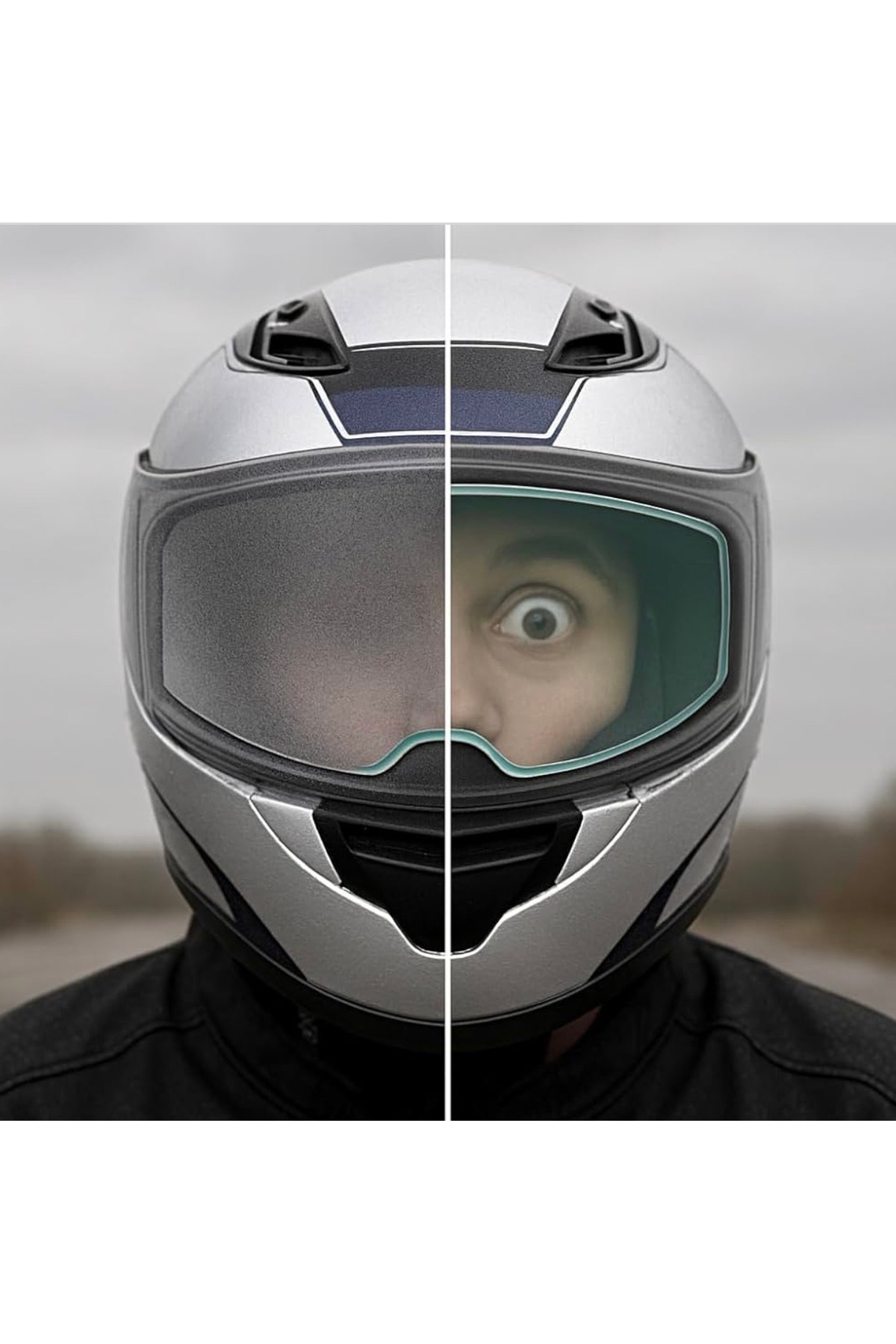 HGROUP Buğu Önleyici Motosiklet Kaskı Filmi – Su Geçirmez Anti-Fog Lens ...