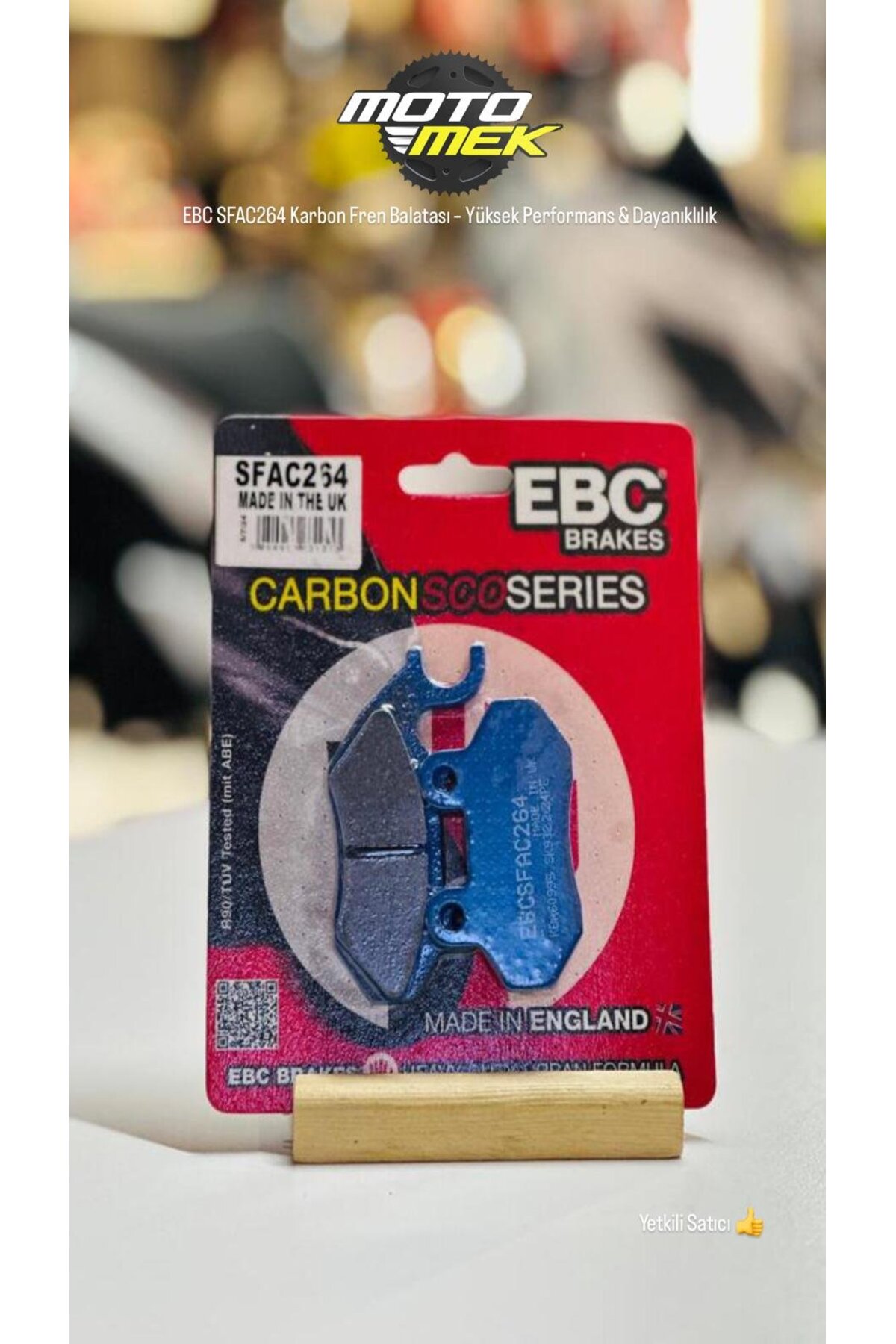 Motomek SYM JET X 125 24-25 EBC SFAC264 Karbon Fren Balatası – Yüksek ...