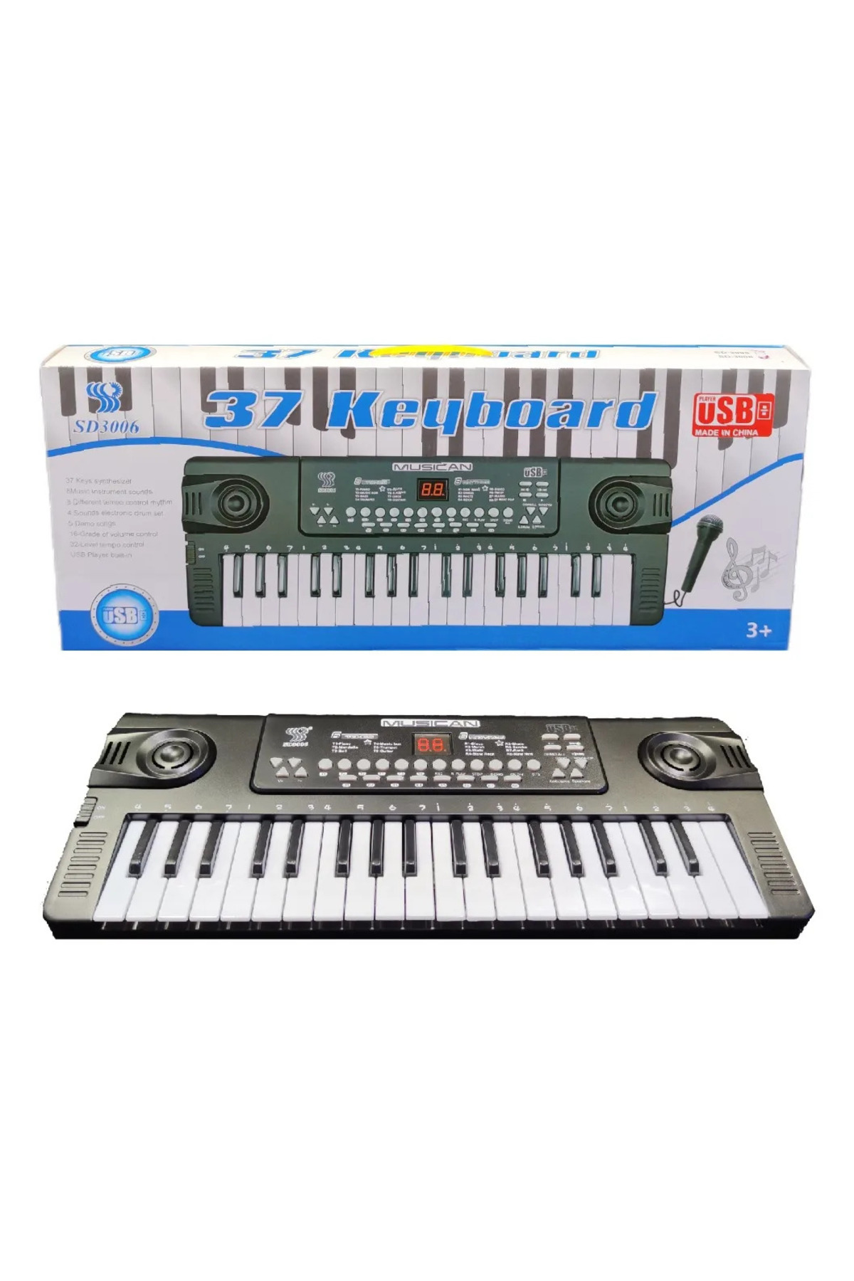 Canda Oyuncak Elektronik Piano 37 tuşlu Mikrofonlu - Fiyatı, Yorumları