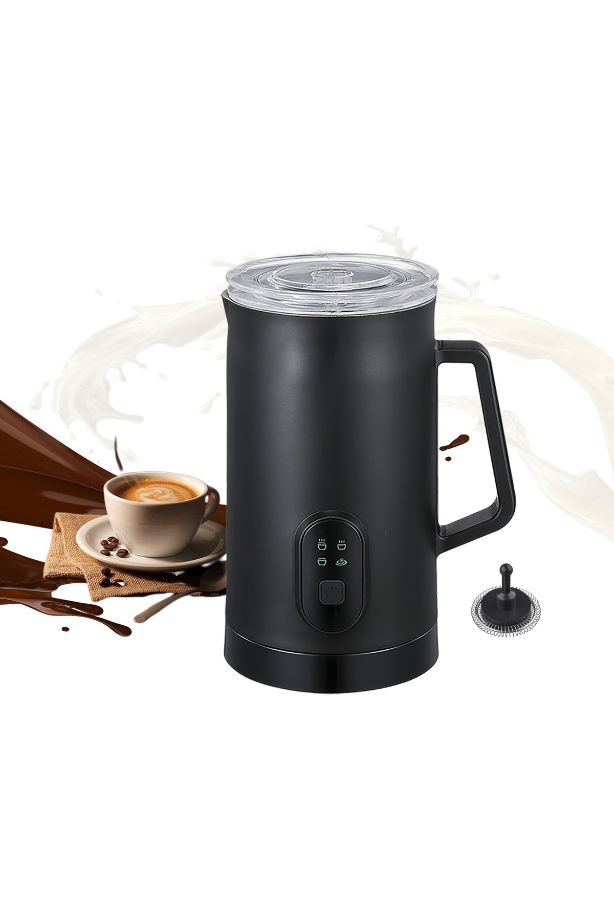 Acotsun Electric Milk Frother 350ml 4 in 1 Electric Milk Steamer ...