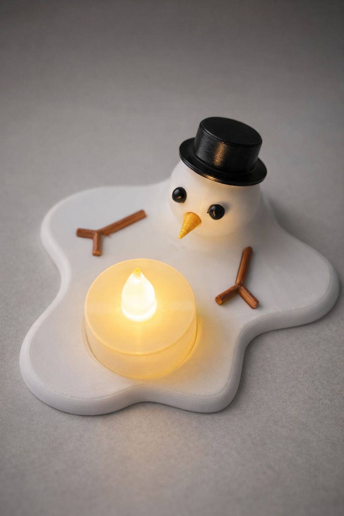 volessia Dekoratif Eriyen Kardan Adam (mum dahil) Tealight'lı Obje. Kış ...