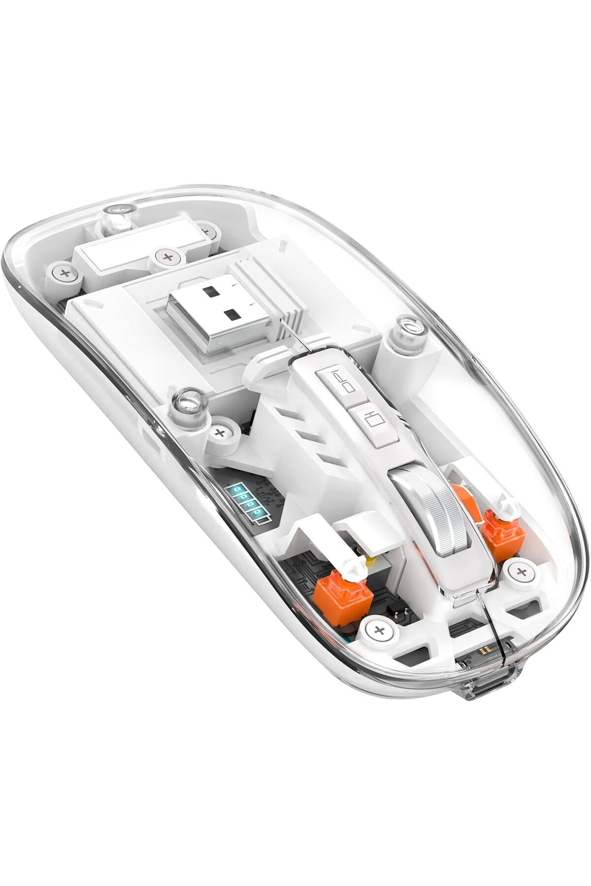 Nomker Honor Pad 10 Uyumlu Şeffaf Tasarım Sessiz Kablosuz Mouse ...